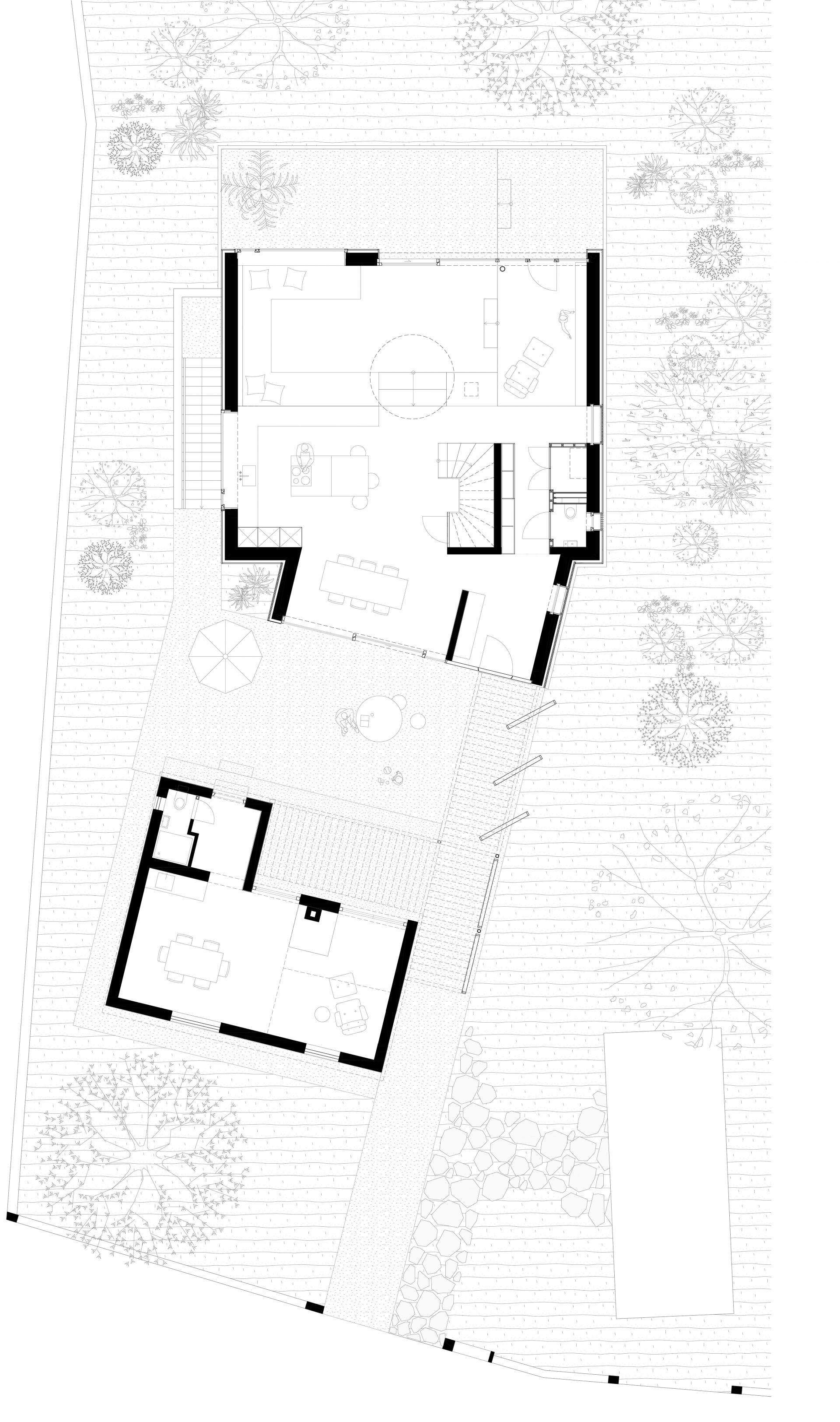Two houses and a courtyard - mostlikely